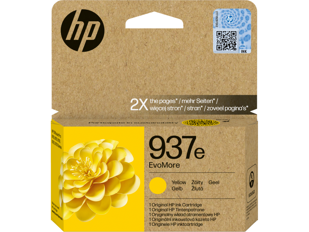 דיו צהוב HP 937e 4S6W8NE 1.65K - datapool